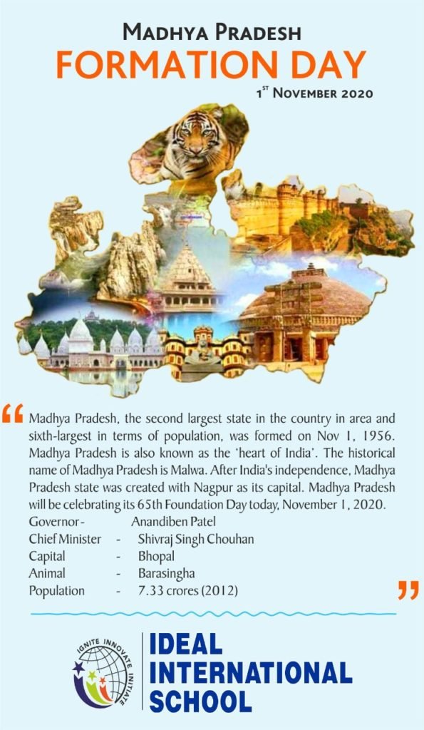 MadhyPradesh Sthapna Diwas - Ideal International Indore